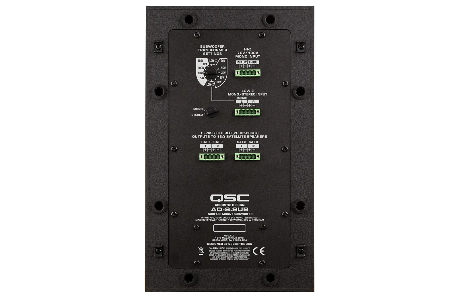 QSC AD-S.SUB Passive Subwoofer - White