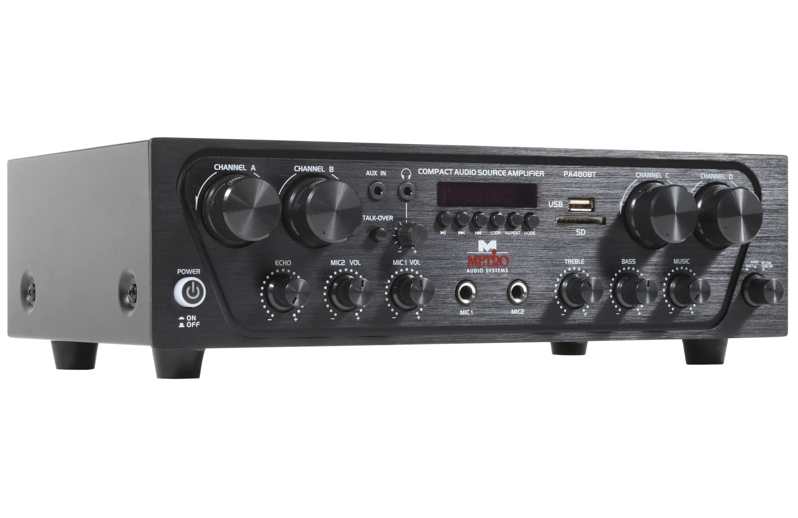 Metro Audio Systems Ενισχυτής PA-480BT Με Bluetooth