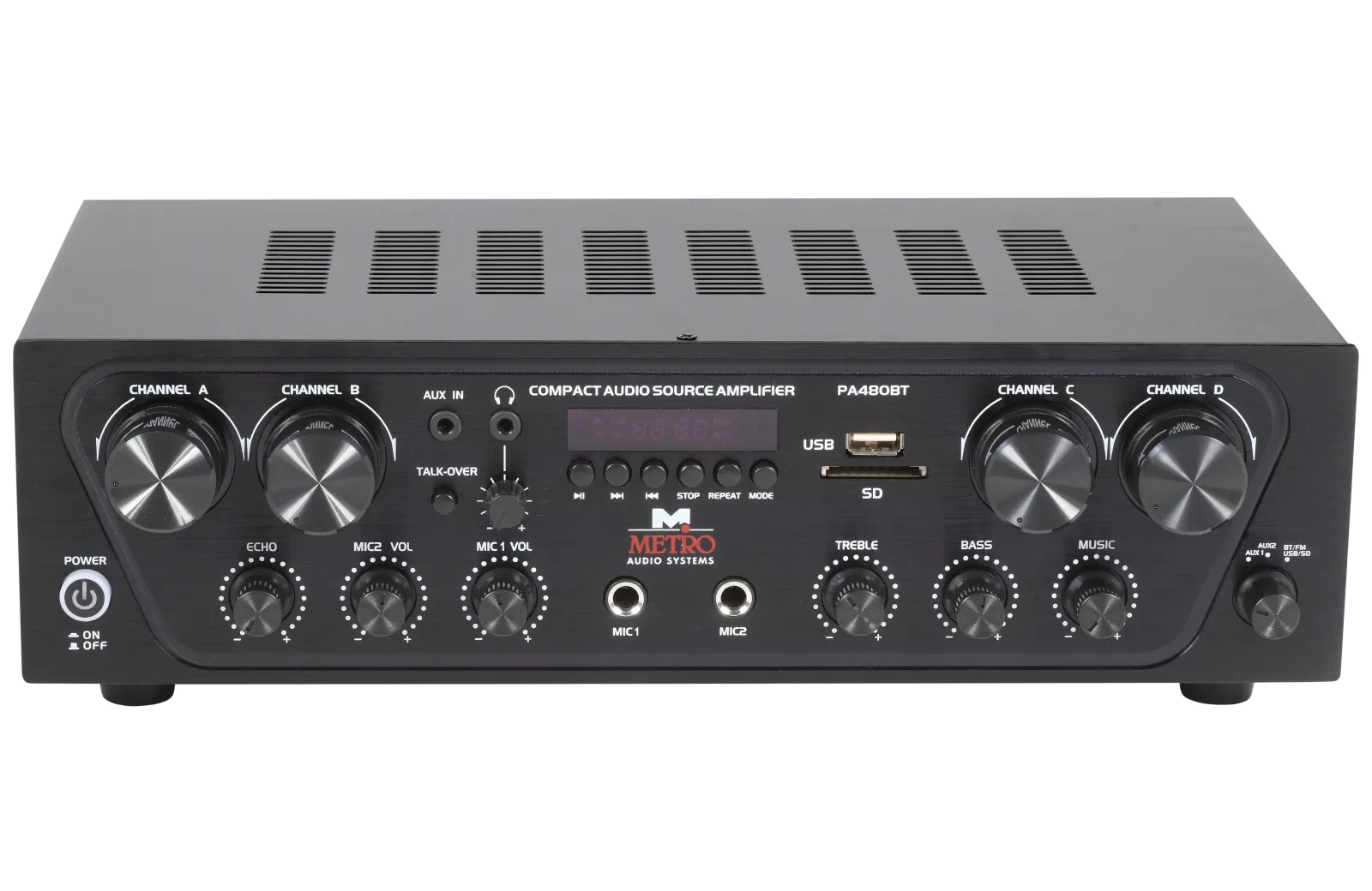 Metro Audio Systems Ενισχυτής PA-480BT Με Bluetooth